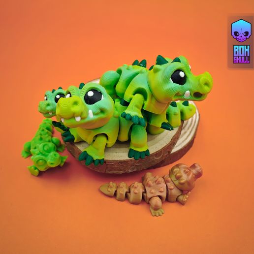 👶 BABY CROCODILE - KEYCHAIN - MINI・ 3D File for 3D printing・Cults
