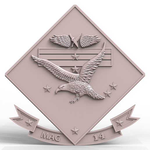 Archivo 3D 3D Model STL File for CNC Router Laser & 3D Printer USMC 8 📁 ...