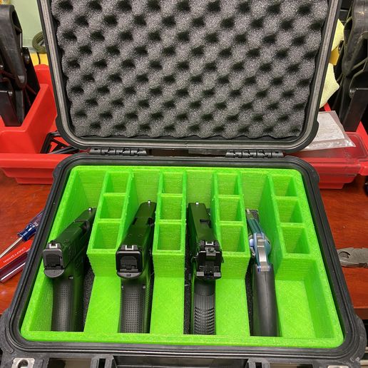 🔫 Apache 2800 4 Gun and 12 Magazine Insert・ STL File for 3D printing・Cults