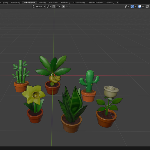 🌐 3D Model Plants Bundle・Free 3D File for 3D printing・Cults