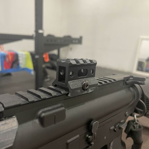 🔫 Optic Riser Picatinny – Airsoft・Free STL File for 3D printing・Cults