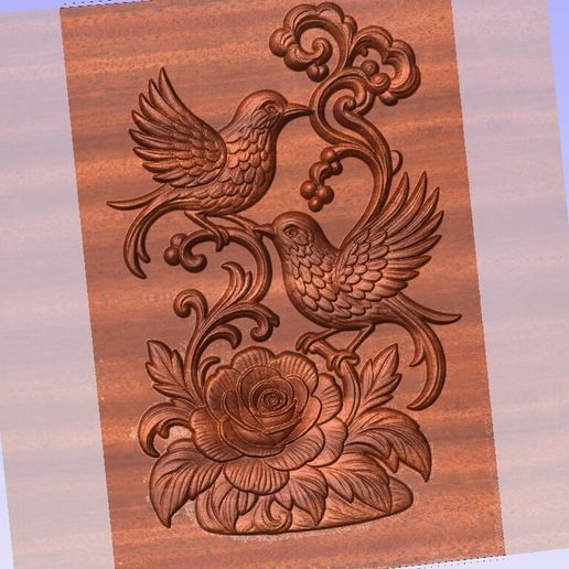 👾 birds panel cnc・ 3D File for 3D printing・Cults