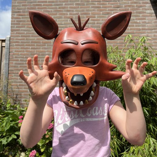 🎃 Foxy Mask (FNAF / Five Nights At Freddy’s)・ STL File for 3D printing ...