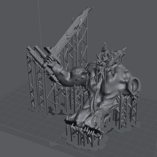 🚜 Cyborg Excavator Spirit Smasher・ STL File for ・Cults