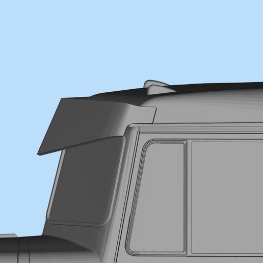 🚚 3DPrintsSTL SunVisor V-Style for RC Truck Duel Cab・ 3D File for ・Cults