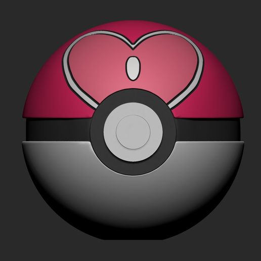 🐉 Pokemon Loveball Pokeball・Free STL File for ・Cults