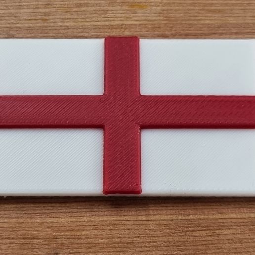 🏴󠁧󠁢󠁥󠁮󠁧󠁿 England Flag St. George's Cross・Free 3D File for ・Cults
