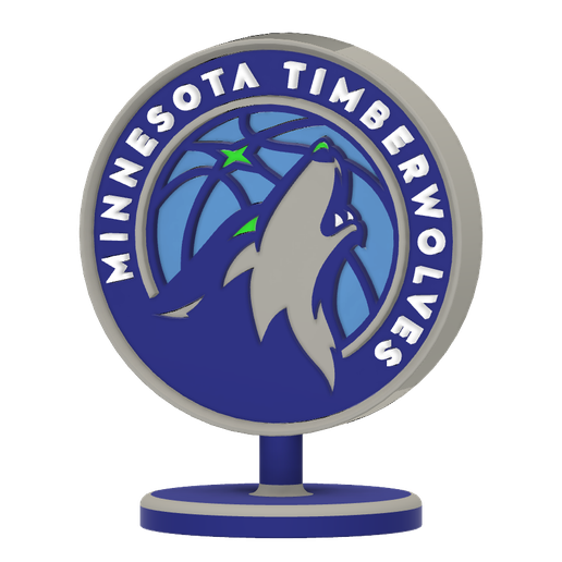 STL file Minnesota Timberwolves Logo 🎨 ・3D printable model to download ...