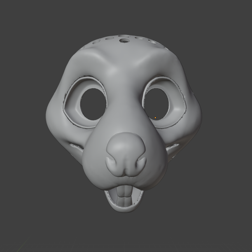🐀 Rat STL Fursuit Head Base・ 3D File for 3D printing・Cults