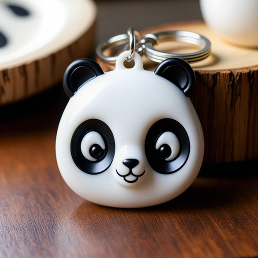 🐼 Panda Keychain・ STL File for 3D printing・Cults