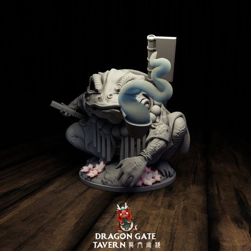 🗡️ Samurai toad・Archivo STL para ・Cults