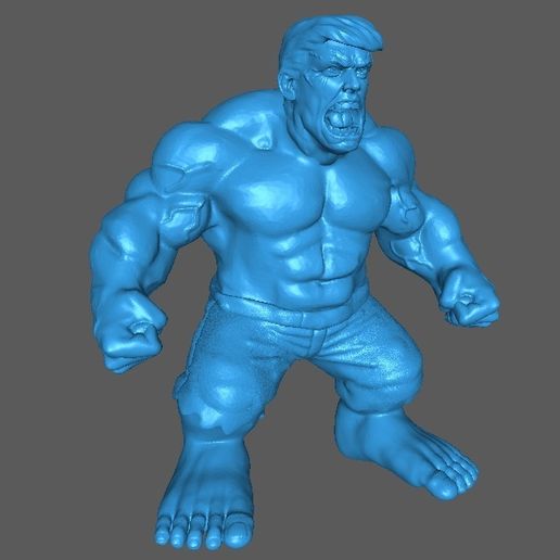 STL file President Trump Orange Hulk 🍊 ・3D print design to download・Cults