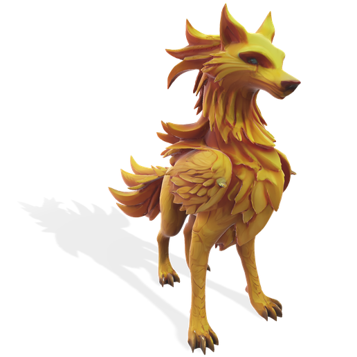 🐺 Golden Guardian Wolf・Free 3D File for 3D printing・Cults