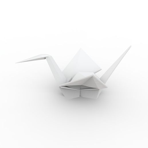 🏗️ Origami Crane Sculpture 3D Printable Model・ STL File for 3D printing ...