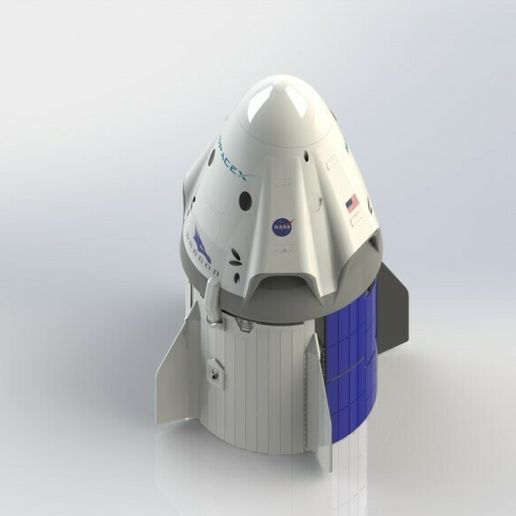 🐉 SpaceX Crew Capsule・ 3D File for ・Cults