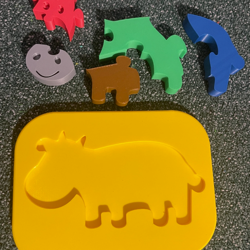 🐄 Cow - Puzzle for Kids・Free STL File for 3D printing・Cults