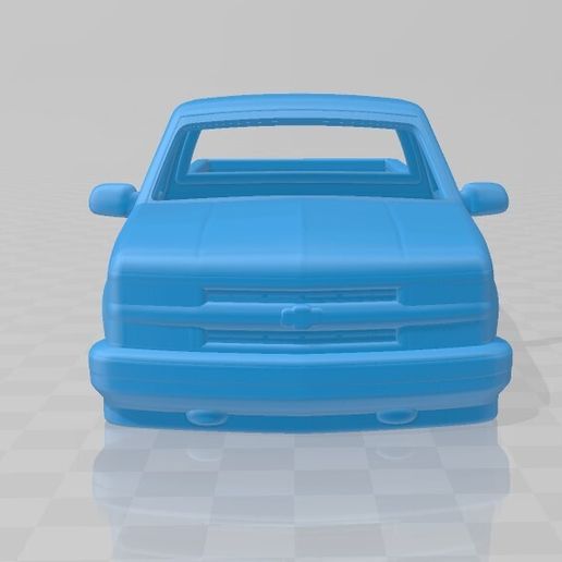 🚙 Chevrolet Silverado C1500 Regular Cab 1988 – STL Body Truck Only・ 3D ...