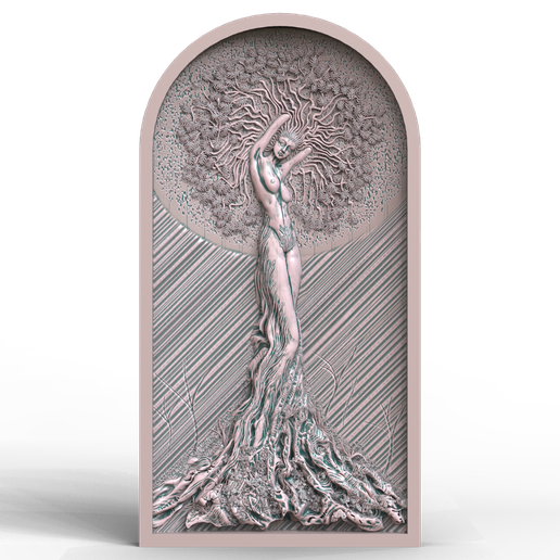 3d File 3d Model Stl File For Cnc Router Laser And 3d Printer Woman As