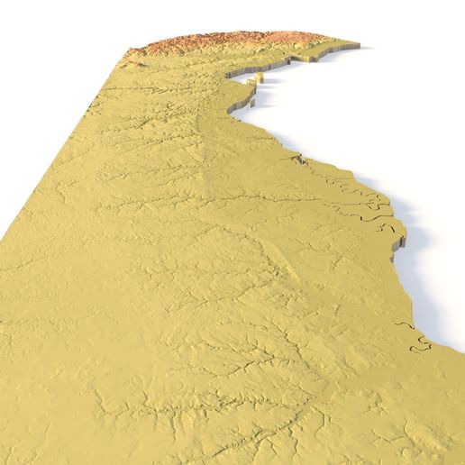 Archivo 3D Delaware Topographic Map – 3D Model for 3D Printing & CNC ...