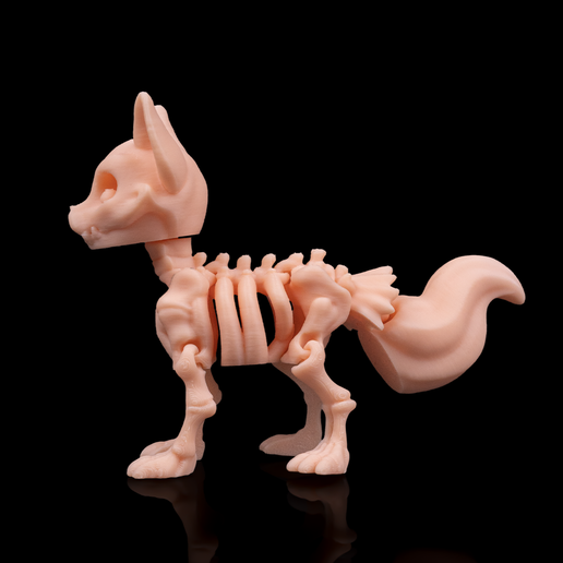 💀 Skeleton Fox・ STL File for 3D printing・Cults