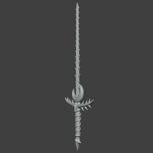 🌙 Moonlit Thorn Crossblade・ STL File for 3D printing・Cults