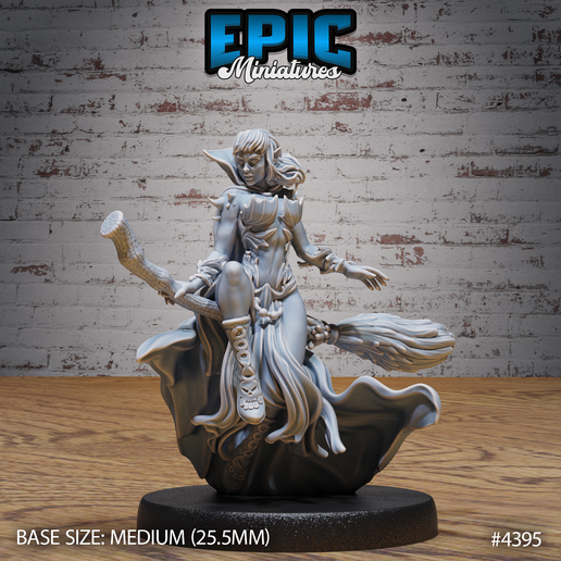 3D file Elf Warlock Female Flying ‧ DnD Miniature ‧ Tabletop Miniatures ...