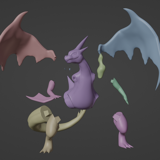 🐉 POKEMON MEGA CHARIZARD Y・ 3D File for 3D printing・Cults