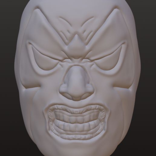 STL file Bane head sculpt (Animated series angry) 😡 ・3D printer model ...
