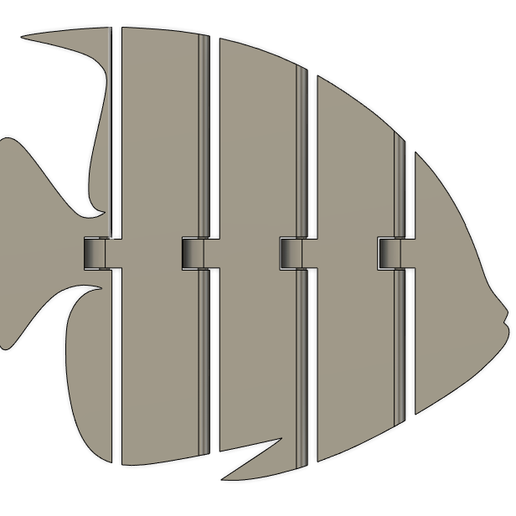 🐠 Articulated Fish・ STL File for 3D printing・Cults