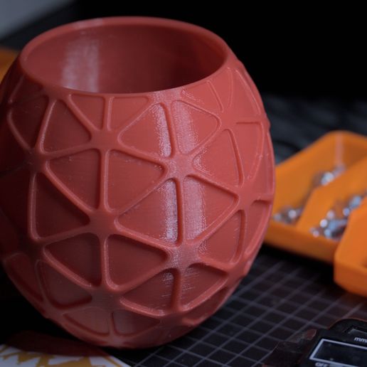 🪴 "Exo-Pot" - Decorative Planter・Free 3MF File for 3D printing・Cults