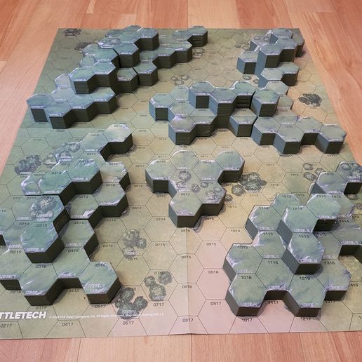 🗺️ BATTLETECH TERRAIN MAP ROLLING HILLS #3 (BATTLETECH MAP PACK ...