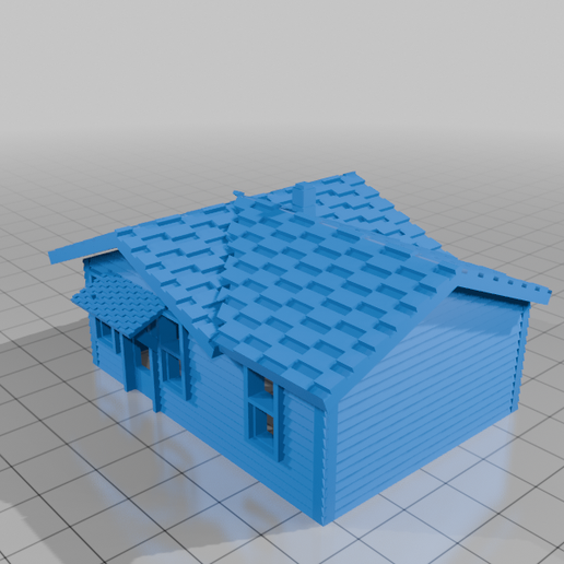 🏠 Modified Nantoma Sears Kit House (HO SCALE)・Free 3D File for ・Cults