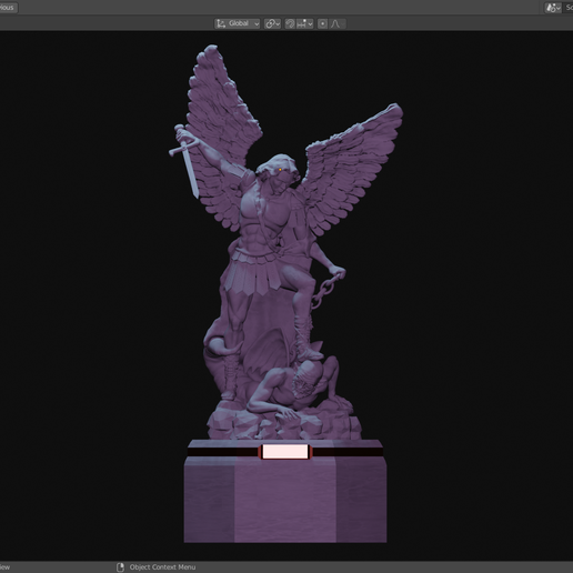 Archivo 3D The Archangel Michael - Blender 3D source file 📁 ・Plan ...