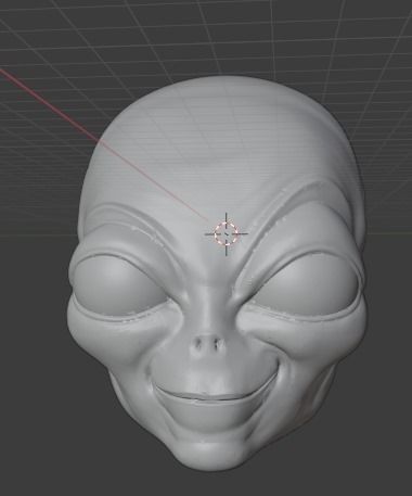 👽 Alien Head (cosplay,head)・ STL File for 3D printing・Cults