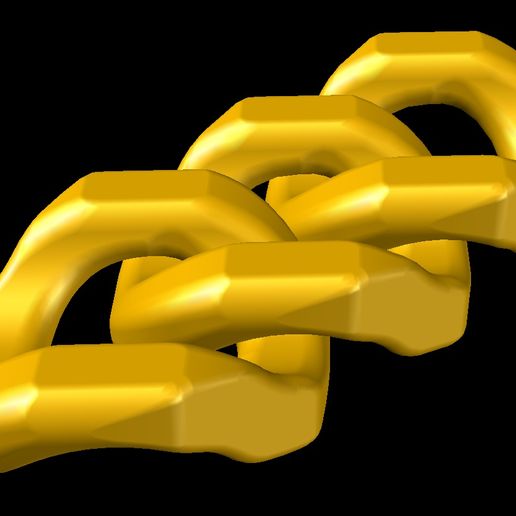 🔑 CUBAN CHAIN・Free STL File for ・Cults