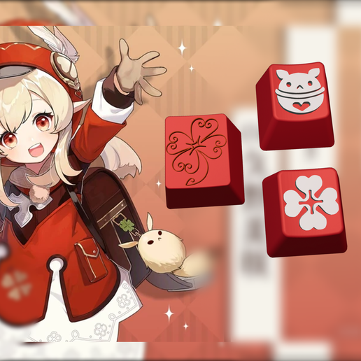 Файл STL Klee keycaps 🧸 ・Идея 3D-печати для скачивания・Cults