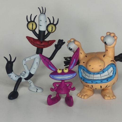 🎃 Aaahh!!! Real monsters (ickis, krumm and oblina pack)・ STL File for ...