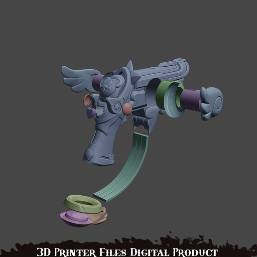 👧 Mercy Magical Girl Pistol from Overwatch 2・ STL File for 3D printing ...