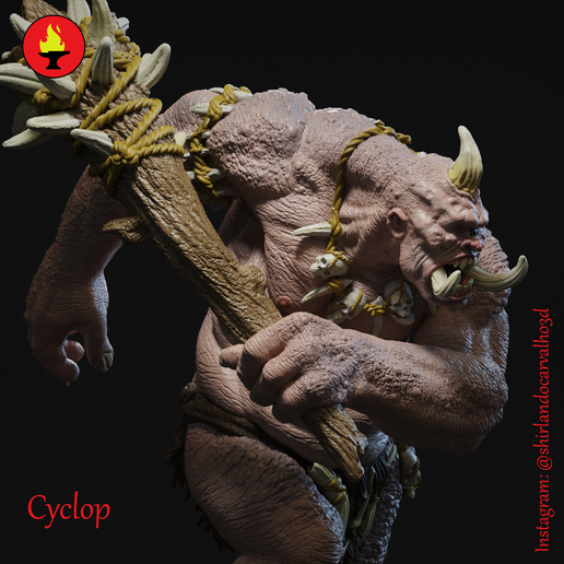 👹 CYCLOPS MINIATURE DND・ STL File for 3D printing・Cults