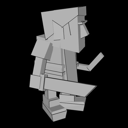 🎲 Low-poly Elves, Set 1・ STL File for 3D printing・Cults