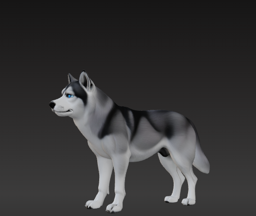 STL file Stylized Husky STL – Unique & Artistic 3D Printable Model 👾 ...