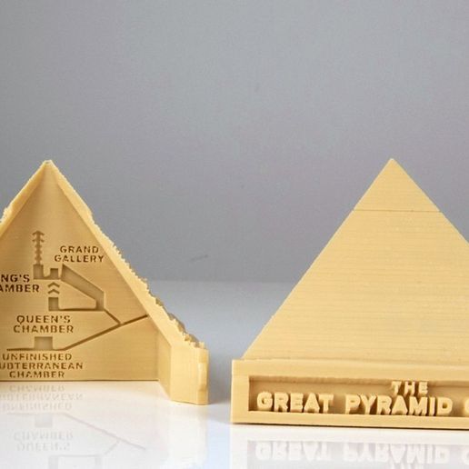 🇪🇬 The Great Pyramid of Giza・Free STL File for ・Cults