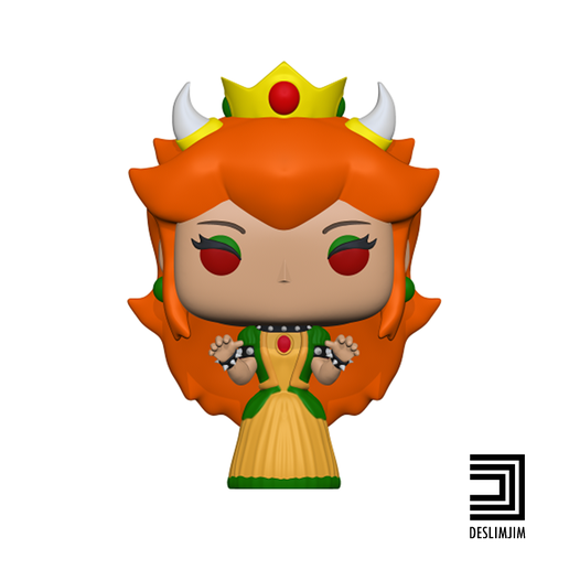 👸 BOWSETTE PRINCESS PEACH MARIO BROS FUNKO POP TOYART・ 3D File for 3D ...