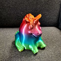 3D printed objects made with PLA Eryone silk rainbow filament・Cults