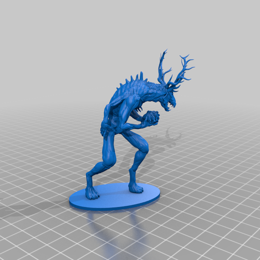 👹 Wendigo_Remix_Base・Free STL File for ・Cults