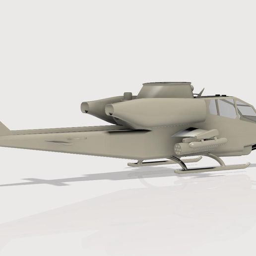 🔔 BELL COBRA 209/AH-1 RC HELICOPTER 450 SIZE FOR FLYWING・ STL File for ...