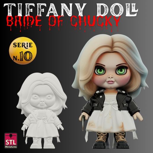 📁 STL File – Tiffany Valentine (Bride of Chucky) – Chibi Style 3D ...