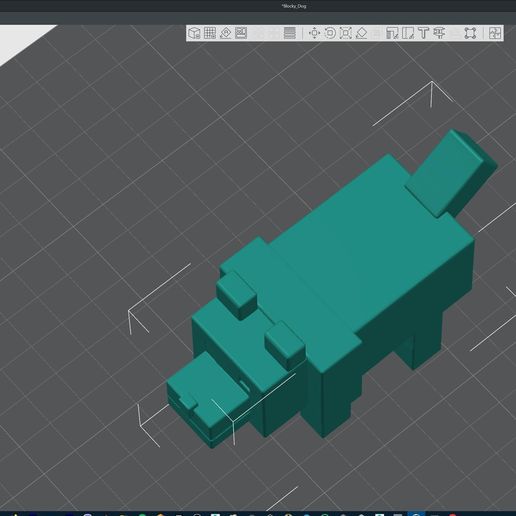 🐕 Minecraft-Inspired Stylized Blocky Dog 3D print modelMinecraft ...