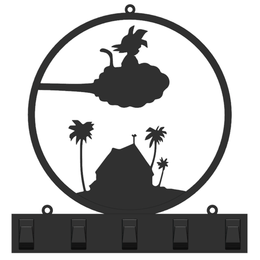 🐉 DRAGON BALL Z KEY HOLDER・ STL File for 3D printing・Cults