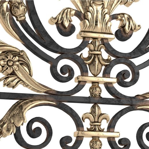 🏛️ Classic Forged Fence 3D model・ STL File for 3D printing・Cults